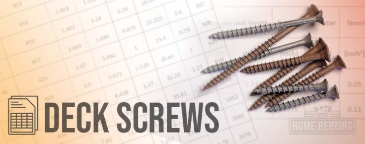 Deck Screw Size Chart: Sizes and How to Pick the Right Type | Home ...