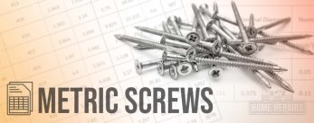 Metric Screw Size Chart - Guide with Complete Dimensions | Home Repair Geek