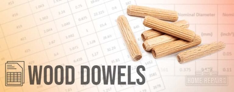 Wood Dowel Size Chart for Every Project | Home Repair Geek